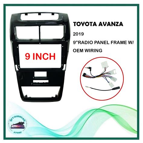 9 Inch Car Dash Mounting Kits Stereo Panel For Toyota Avanza 2019 Car
