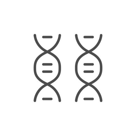 Dopamine Molecule Line Icon Royalty Free Vector Image