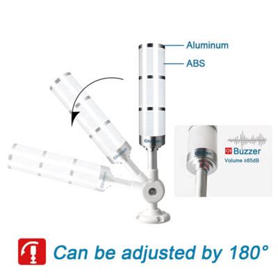 Machine Light LED 3 Colors Indicator 24V 220V Warning Light Workshop Machine Signal Buzzer