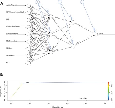 A The Framework Of The Ann Model B Roc Curve Of Ann Results Ann