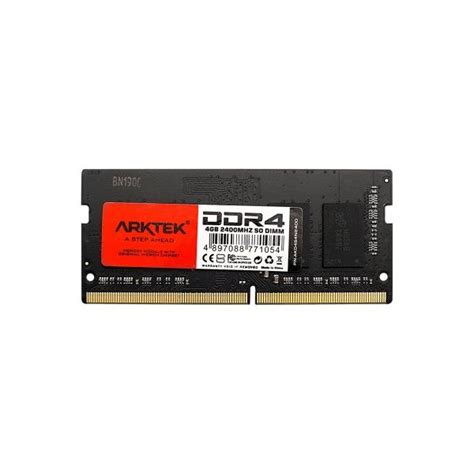 arktek memory 4gb ddr4 pc 2400 so dimm ram module for notebook shop