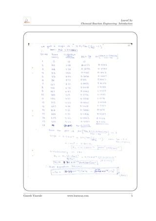 Interpretation From Batch Reactor Data Problem Solving PDF