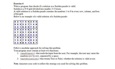 Solved Exercise Write A Program That Checks If A Solution Chegg