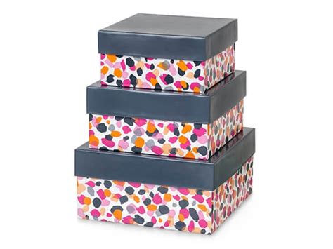 Jungle Spots Nested Boxes Large 3 Piece Set Nashville Wraps