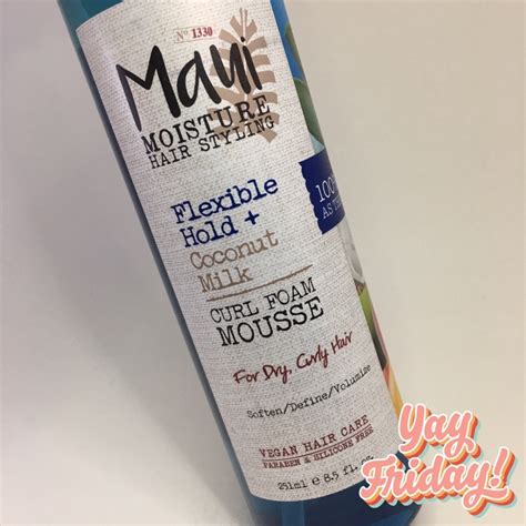 Maui Moisture Flexible Hold Coconut Milk Curl Foam Mousse For Dry Curly Hair Unitop