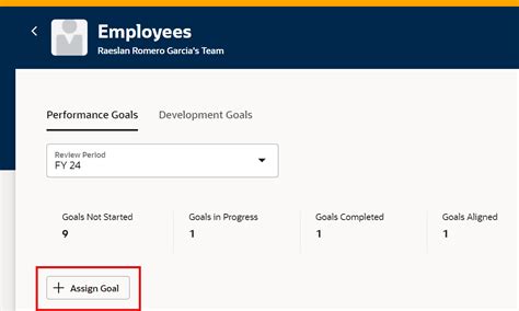 How To Hide Assign Option On Team Goal Center Page — Cloud Customer Connect