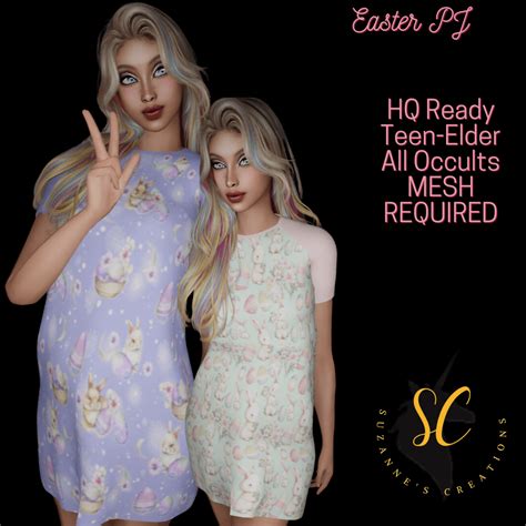Easter Pj Gallery The Sims 4 Create A Sim Curseforge