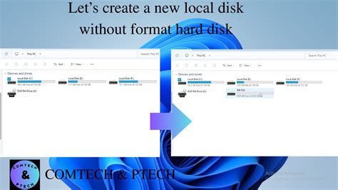 Create A New Local Disk Without Formatting Youtube