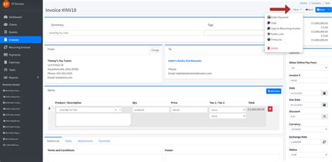 Invoices FusionInvoice 2023
