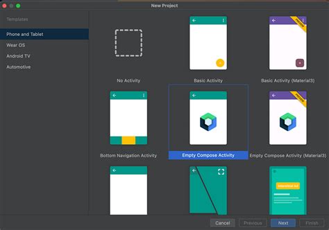 建立 empty compose activity project and 顯示預覽畫面 彼得潘的 ios app neverland