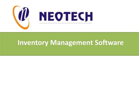 PPT Inventory Management Software PowerPoint Presentation Free Download ID