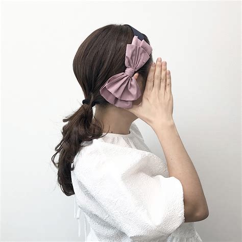 유니크 왕리본 꼬리 와이드 헤어밴드 머리띠 아이엠요나
