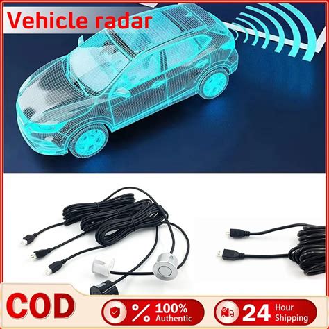 Car Parking Sensor Kit Universal Sensors Buzzer Reverse Backup Radar Sound Alert Indicator Probe
