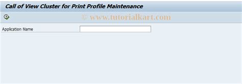 Sppf Prpr Sap Tcode Print Profile Maintenance
