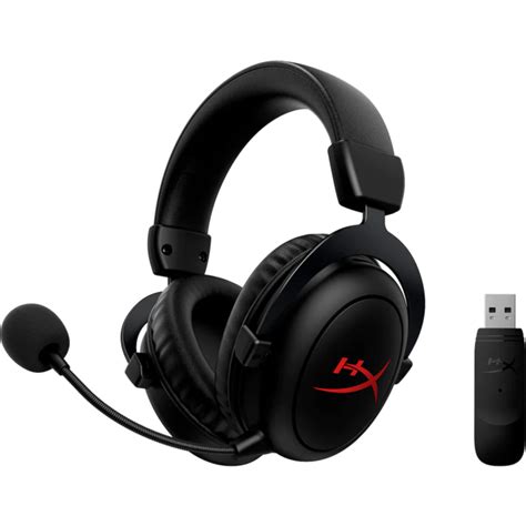 מחסני חשמל אוזניות גיימינג אלחוטיות Hyperx Cloud Ii Core צבע שחור אדום שנתיים אחריות ע י
