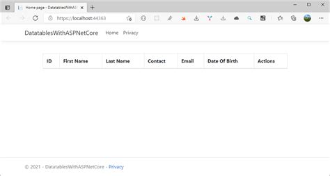Datatables In Aspnet Core Server Side Puresourcecode