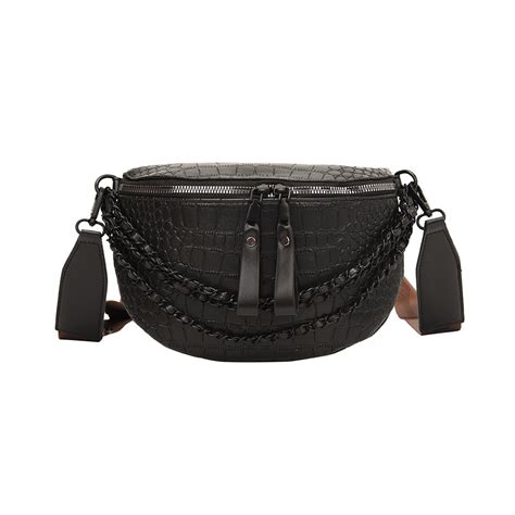 Badubg Дизайнерска луксозна чанта за гърди за жени Кожена чанта за