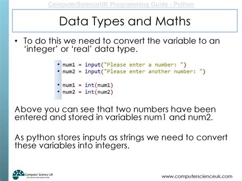 Data Types And Maths Programming Guides Ppt Download