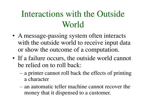 Ppt Rollback Recovery Protocols In Message Passing Systems Powerpoint
