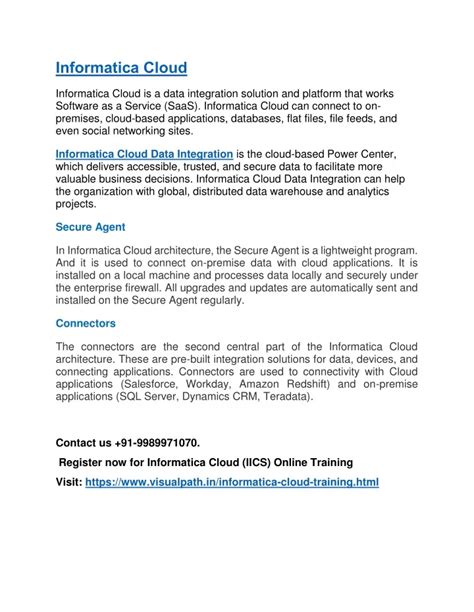 Ppt Informatica Cloud Powerpoint Presentation Free Download Id11504814