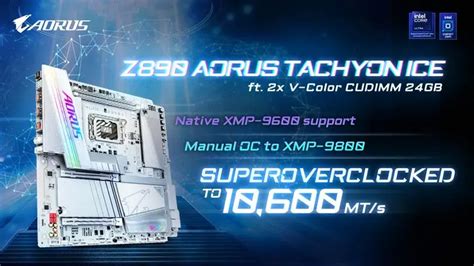 Motherboard Gigabyte Z890 Aorus Tachyon Ice Pecahkan Rekor Overclocking Ddr5 Murdockcruz