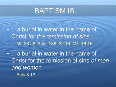 Baptism is…. - ppt download