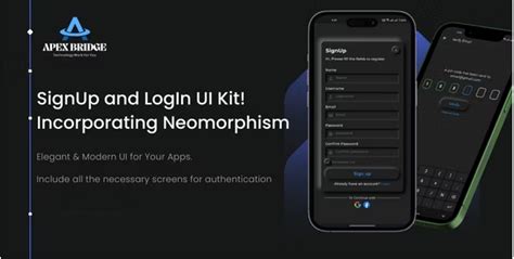 Flutter Neomorphic Auth UI Kit Login And Sign Up UI Buy Apps Themes