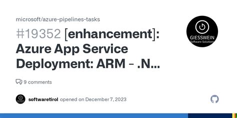 Enhancement Azure App Service Deployment Arm Net 8 Support · Issue 19352 · Microsoft