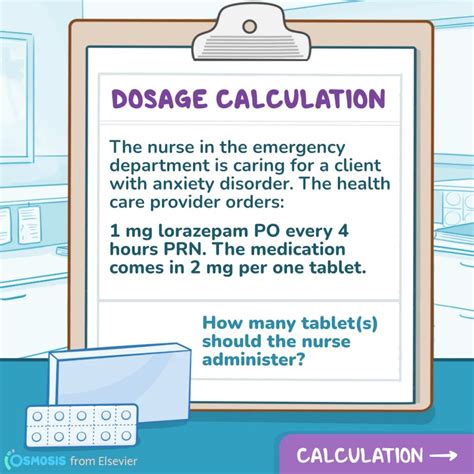 Dosage Calculation Lorazepam Osmosis Blog