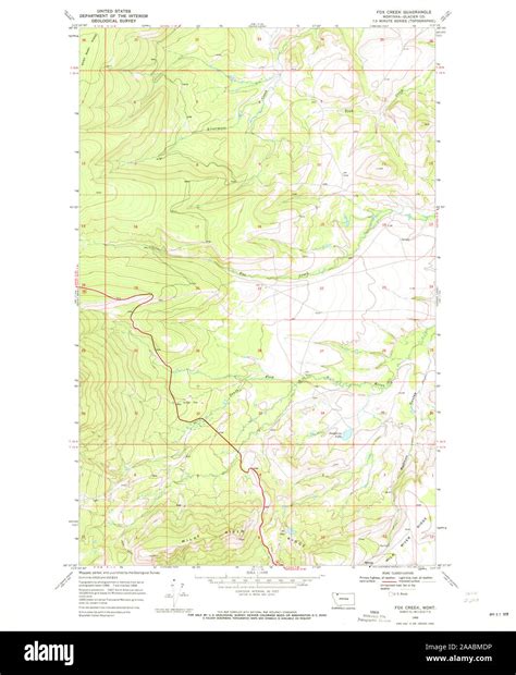 Map Of Fox Creek Hi Res Stock Photography And Images Alamy