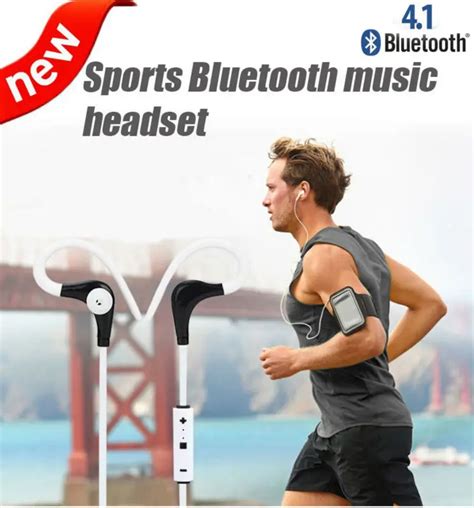 Sport Wireless Earphone Bluetooth 4 1 Headset Earpiece Sport Running Stereo With Microphone B1