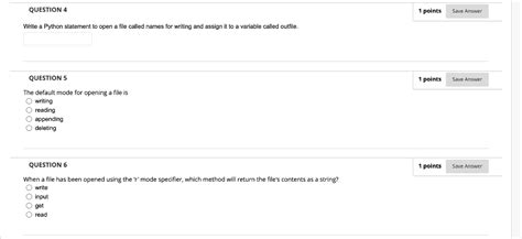 Solved Write A Python Statement To Open A File Called Names Chegg
