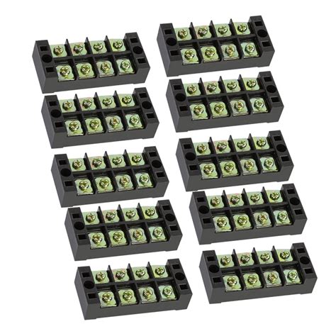 10pcs Tb4504 Terminal Block Wire Connector 45a 4 Position Fixed Terminal Block Terminal Board
