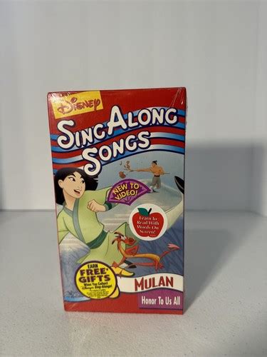 Disneys Sing Along Songs Mulan Honor To Us All Vhs 1998 For Sale
