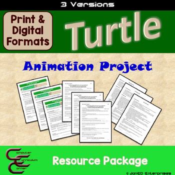 Turtle Animation Coding Project Version Resource Package By Computer Corner