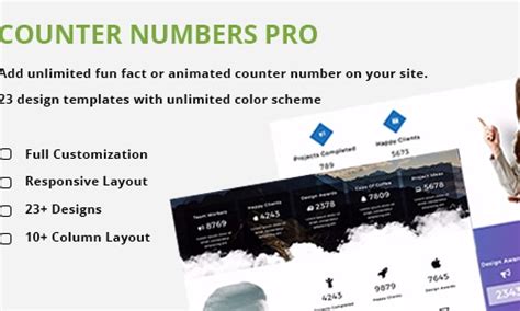 Animated Stat Counter Number Showcase Plugin For Wordpress By Dazzlersoft