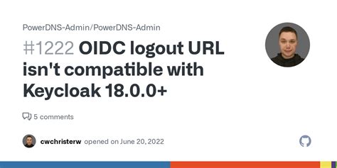 Oidc Logout Url Isnt Compatible With Keycloak 1800 · Issue 1222