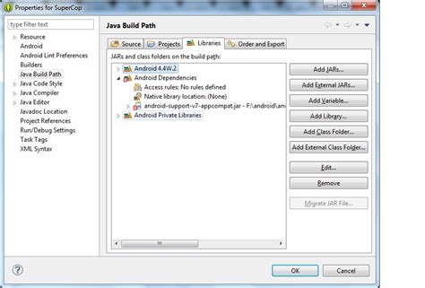 Android How To Solve Red Explanation Mark In Eclipse Project Stack Overflow