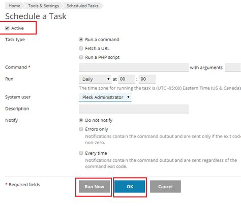 Scheduling Tasks In Plesk Liquid Web