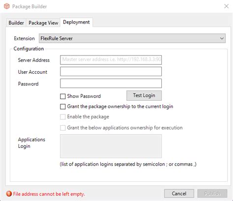 Package Builder FlexRule Resource Hub