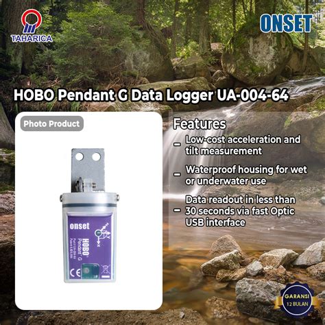 HOBO Pendant G Data Logger UA 004 64 Alat Uji
