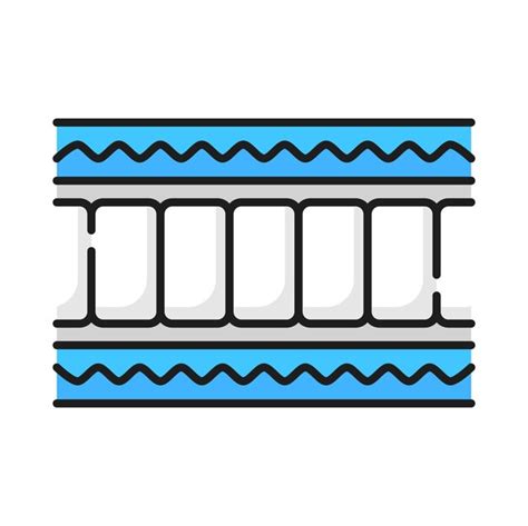 Premium Vector Bed Orthopedic Mattress With Memory Foam Thin Line