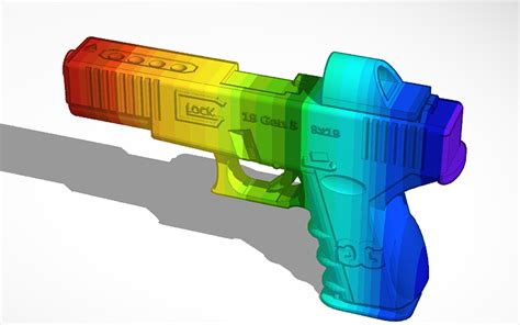 3d Design Rainbow Glock Tinkercad