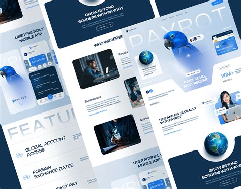 payrot website ui ux design landing page ui ux behance