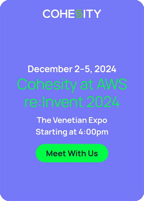 cohesity at aws re invent 2024