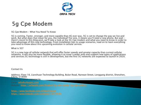 Ppt 5g Cpe Modem Powerpoint Presentation Free Download Id 11982007