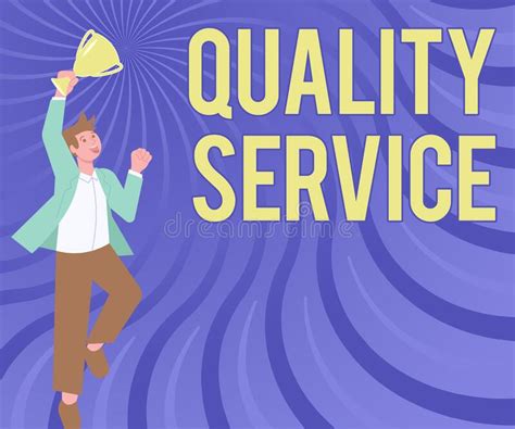Text Showing Inspiration Quality Service Business Idea How Well