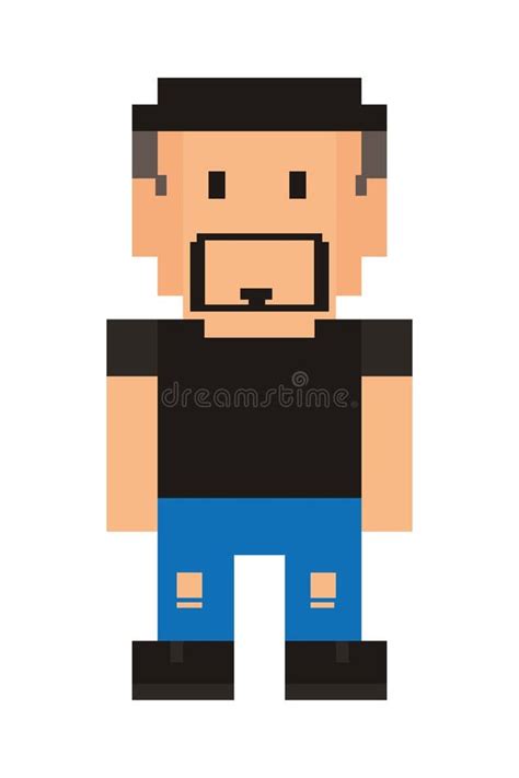 Pixel Man Icon Stock Vector Illustration Of Person 273186539