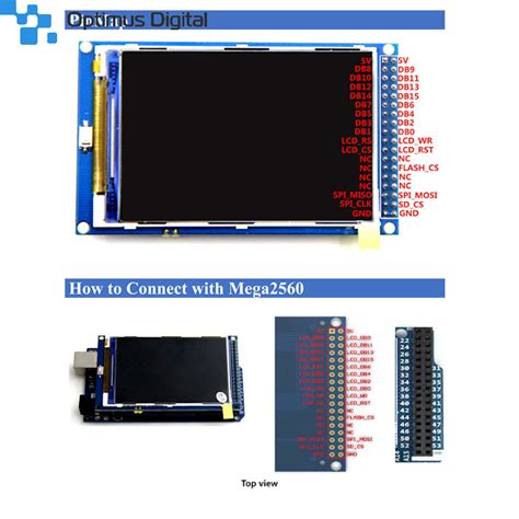 Shield Lcd Hvga 320x480 Pentru Arduino Mega De 3 2