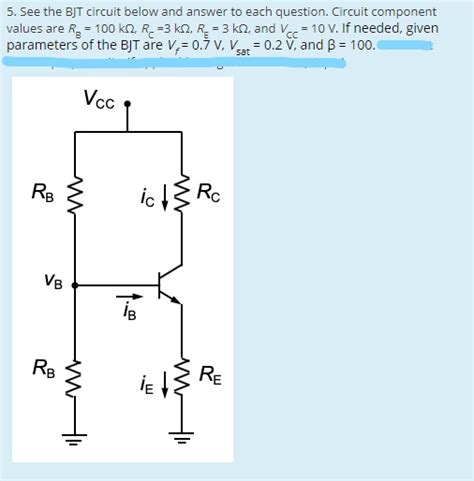 Solved Find The Base Emitter Voltage VBE Find The Emitter Chegg